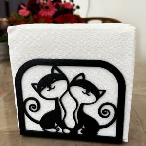 heavenlykraft napkin holder dispenser kitchen decor paper napkin holder modern napkin holder tissue holder for dining table napkin holder kitchen napkin stand farmhouse table napkin holder twin kitten