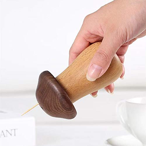 boinov Toothpick Holder Dispenser with Toothpicks, Wooden Tooth pick Dispenser, Cute Toothpick Holders, Unique Decorative Home Kitchen Design Accessories, Unusual Gift