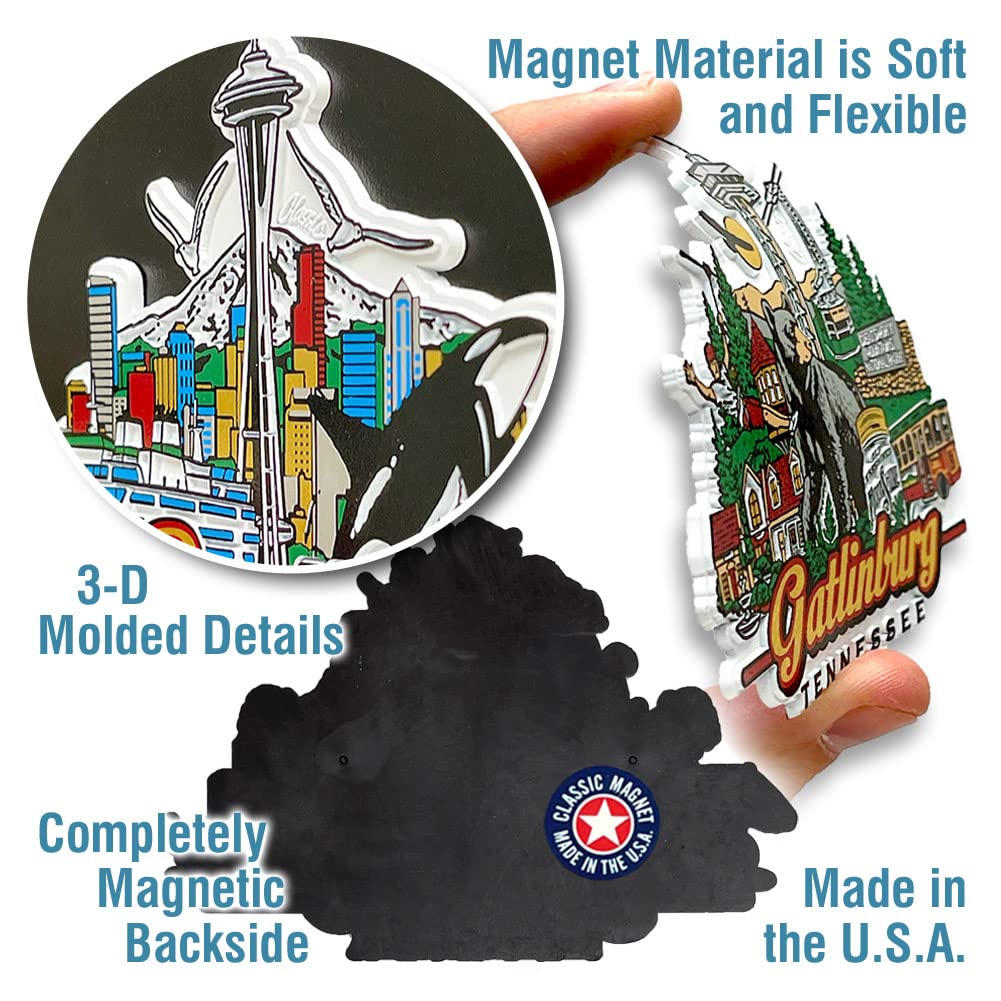 Denver, Colorado Magnet by Classic Magnets, Collectible Souvenirs Made in The USA, 4.1" x 3"