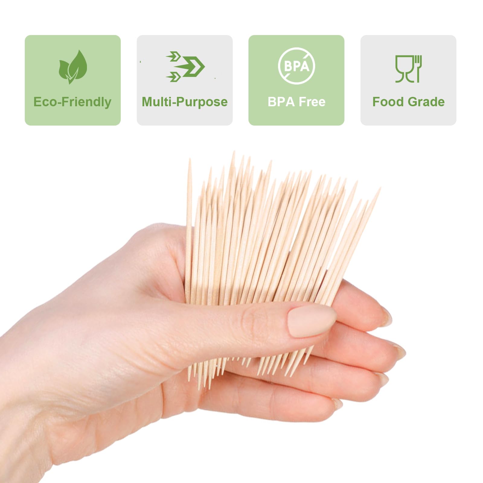 Avesfer 3 PCS Toothpick Holder Dispensers with 900 PCS Toothpicks Pop-Up Automatic Tooth Pick Dispenser for Kitchen Restaurant Thickening Container Pocket Novelty, Sturdy Safe Portable Storage Box