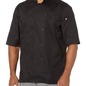 Chef Works Men's Avignon Bistro Shirt, Black, Large