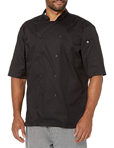 Chef Works Men's Avignon Bistro Shirt, Black, Large