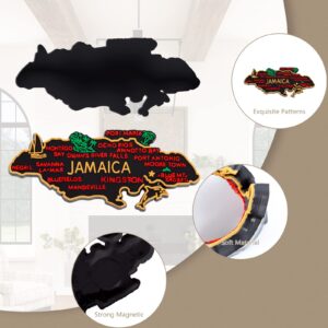 lychee Jamaica's Map Tourist Travel Fridge Accessories Stickter Fashion New Unisex Gifts