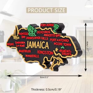 lychee Jamaica's Map Tourist Travel Fridge Accessories Stickter Fashion New Unisex Gifts