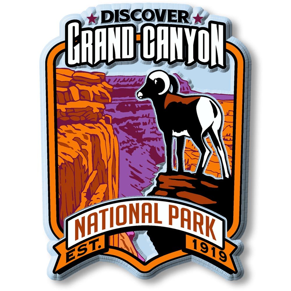 Grand Canyon National Park Magnet by Classic Magnets, 2.5" x 3.2", Collectible Souvenirs Made in The USA