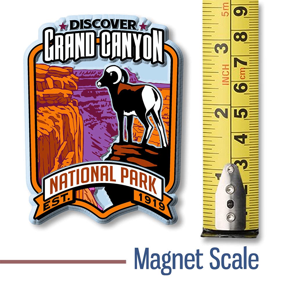 Grand Canyon National Park Magnet by Classic Magnets, 2.5" x 3.2", Collectible Souvenirs Made in The USA