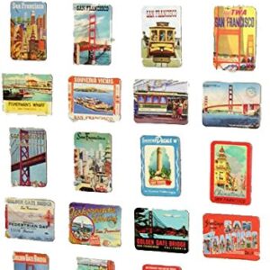 MISWEE 24-pcs magnetic fridge magnets refrigerator sticker home decoration accessories magnet paste arts crafts (San Francisco)