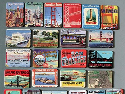 MISWEE 24-pcs magnetic fridge magnets refrigerator sticker home decoration accessories magnet paste arts crafts (San Francisco)