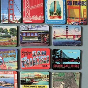 MISWEE 24-pcs magnetic fridge magnets refrigerator sticker home decoration accessories magnet paste arts crafts (San Francisco)