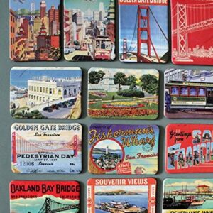 MISWEE 24-pcs magnetic fridge magnets refrigerator sticker home decoration accessories magnet paste arts crafts (San Francisco)