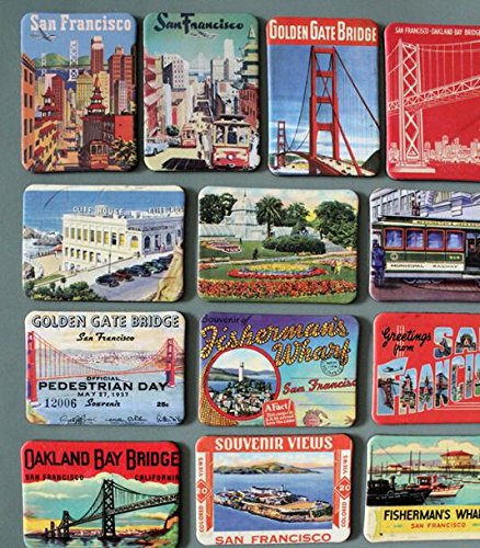 MISWEE 24-pcs magnetic fridge magnets refrigerator sticker home decoration accessories magnet paste arts crafts (San Francisco)