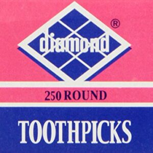 Diamond Round Toothpick Tray, 250 Count