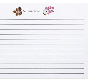 Polite Society Recipe Cards Refill Set 55 Double Sided Recipe Cards, 4x6 inches. Thick Card Stock