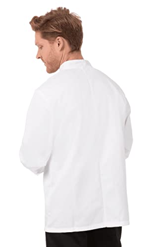 Chef Works Men's Bordeaux Chef Coat, White, Medium