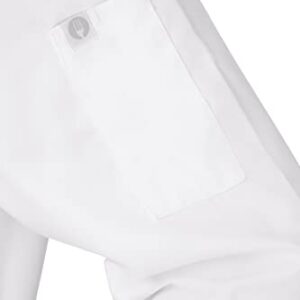 Chef Works Men's Bordeaux Chef Coat, White, Medium