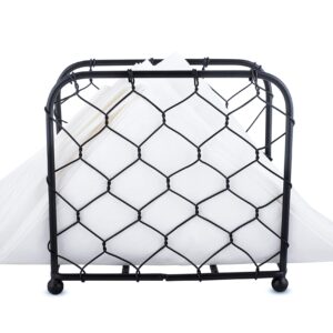 GoCraft Chicken Wire Napkin Holder | Rustic Farmhouse Napkin holder for Kitchen (Black Finish)