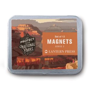 lantern press protect our national parks magnets set of 12, series 2 - southwest