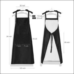 Ihopes Funny Aprons for Men - Black Kitchen Chef Apron with 2 Pockets and Adjustable Neck Strap - This Is a Manly Apron - Perfect for Cooking/Baking/BBQ - Best Birthday/Christmas/Thanksgiving Gifts