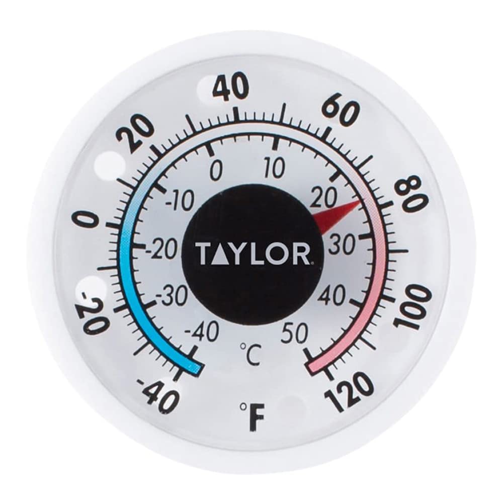 Taylor Precision 5982N Milk Beverage Refrigerator Cooler Thermometer, Classic Series, (Includes: Adhesive and Magnetic Backing), NSF