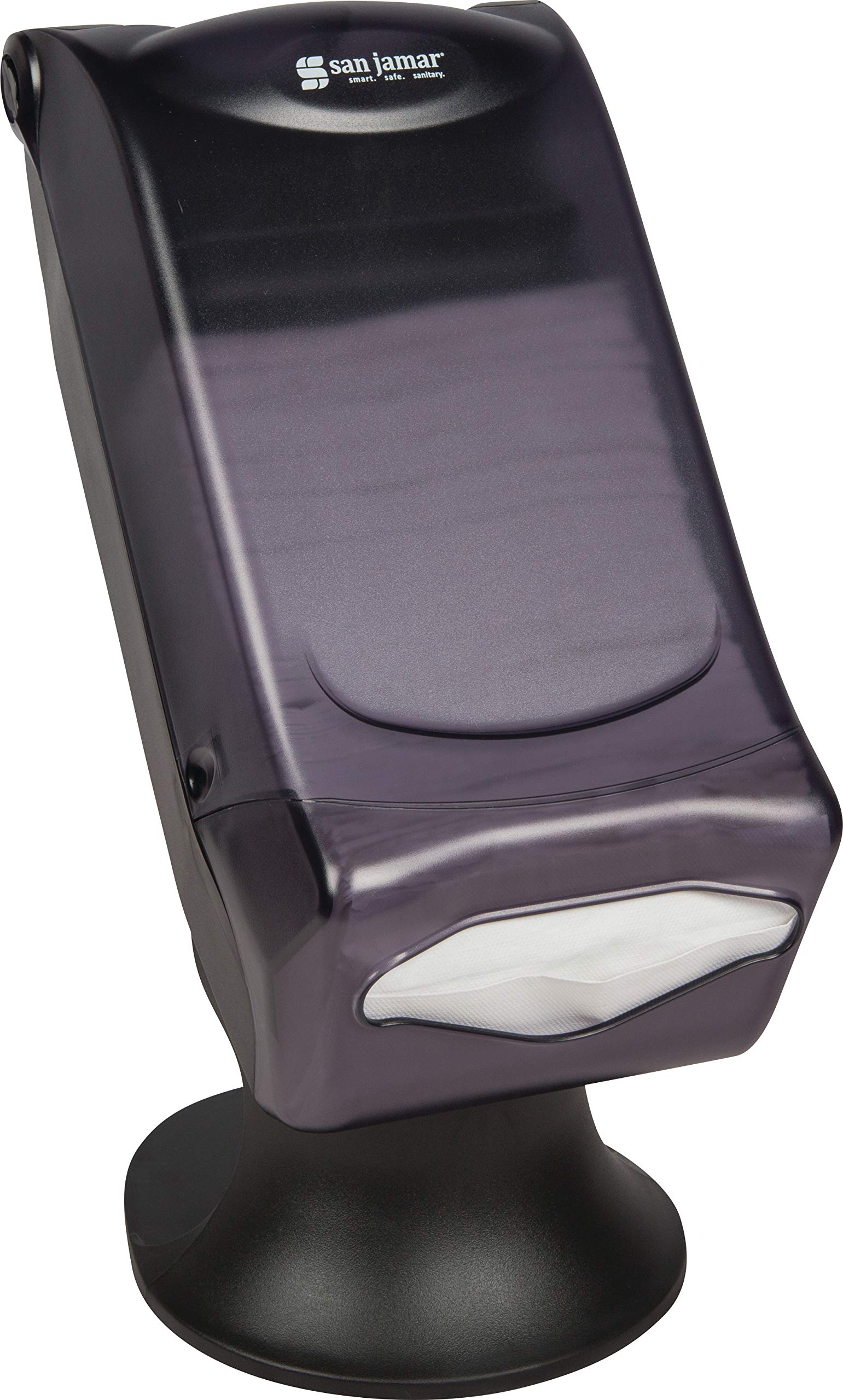 San Jamar - H5005STBK H5005S Venue Fullfold Control Napkin Dispenser with Stand, 500 Capacity, 8" Width x 17-1/2" Height x 13" Depth, Black Pearl