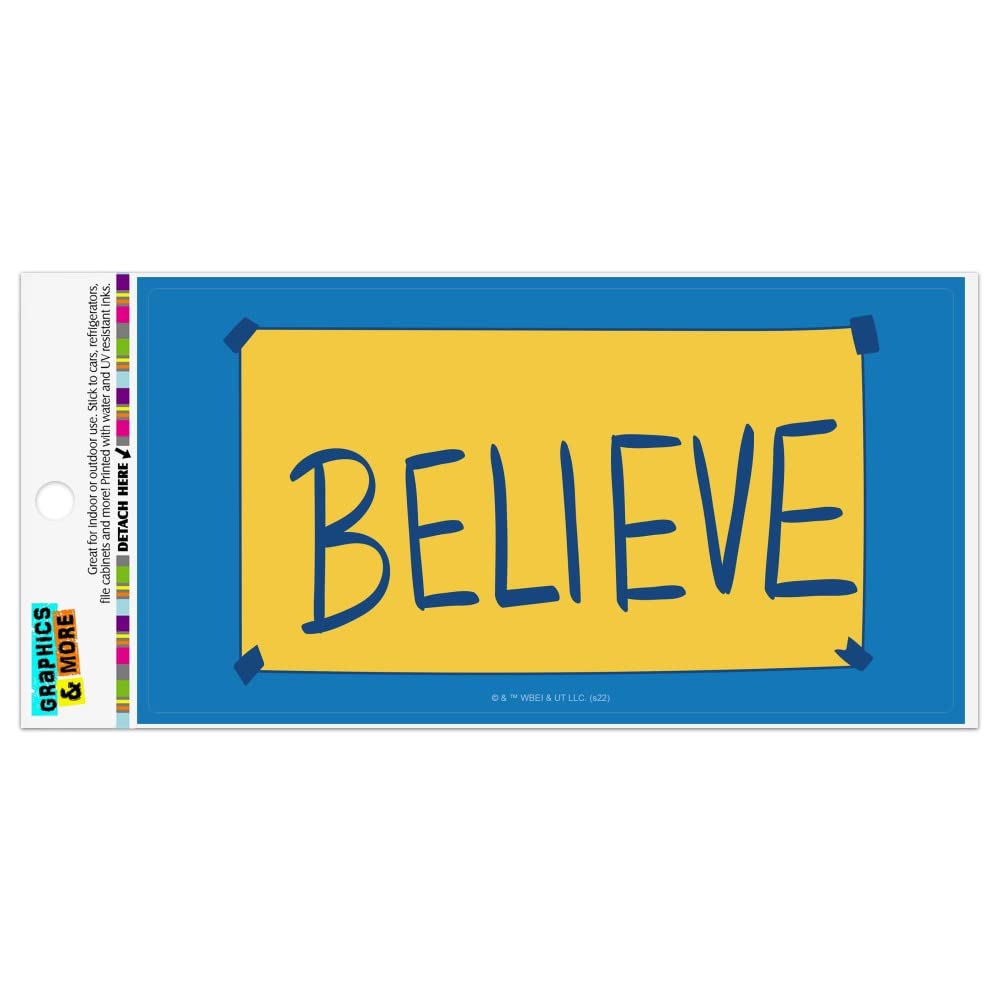 Ted Lasso Believe Automotive Car Refrigerator Locker Vinyl Magnet