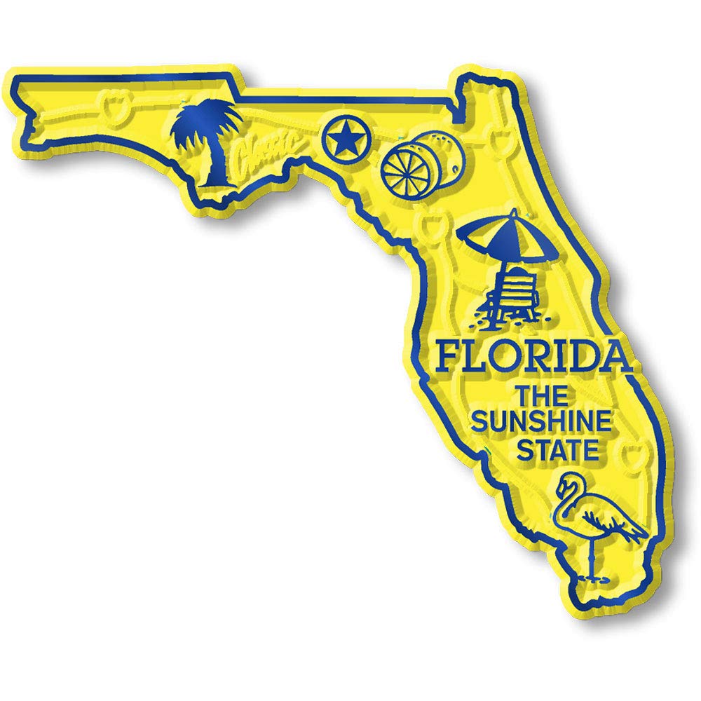 Florida Six-Piece State Magnet Set by Classic Magnets, Includes 6 Unique Designs, Collectible Souvenirs Made in The USA