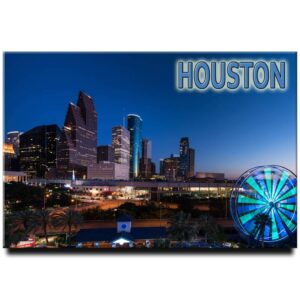 texas fridge magnet houston travel souvenir