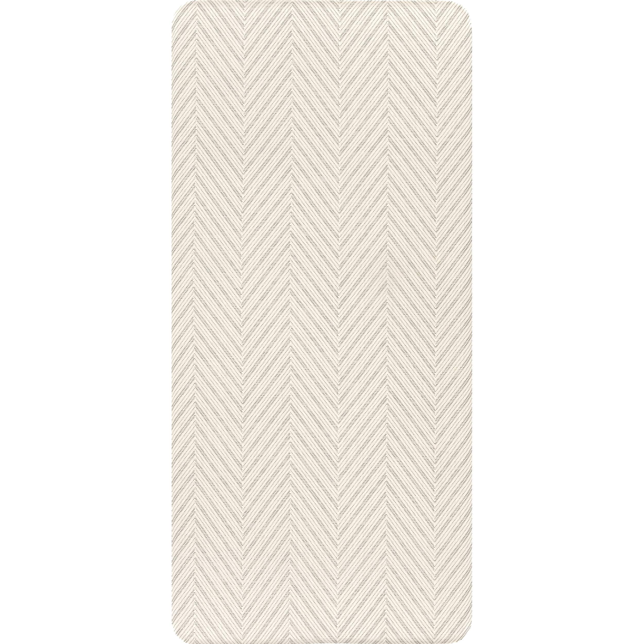 nuLOOM Casual Herringbone Anti Fatigue Kitchen or Laundry Room Comfort Mat, 2x3, Beige