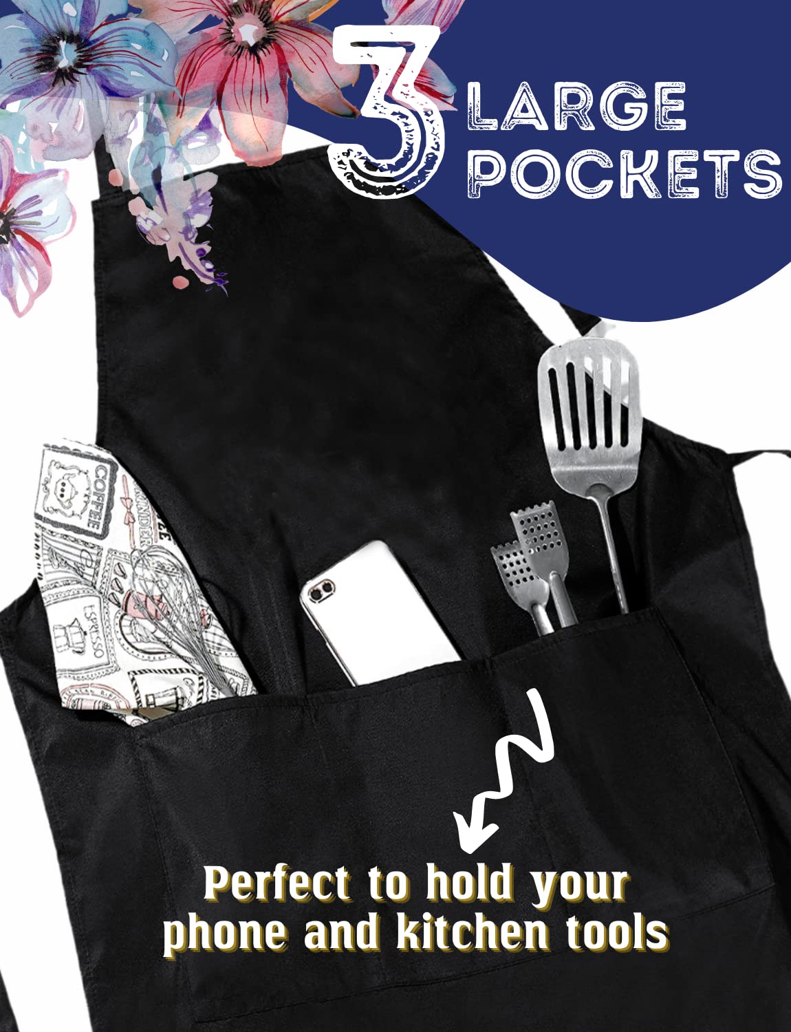 InnoBeta Retirement Gifts for Women/Men, Retirement Apron with Pockets and Adjustable Neck Strap, Retired Gifts - Officially Retired