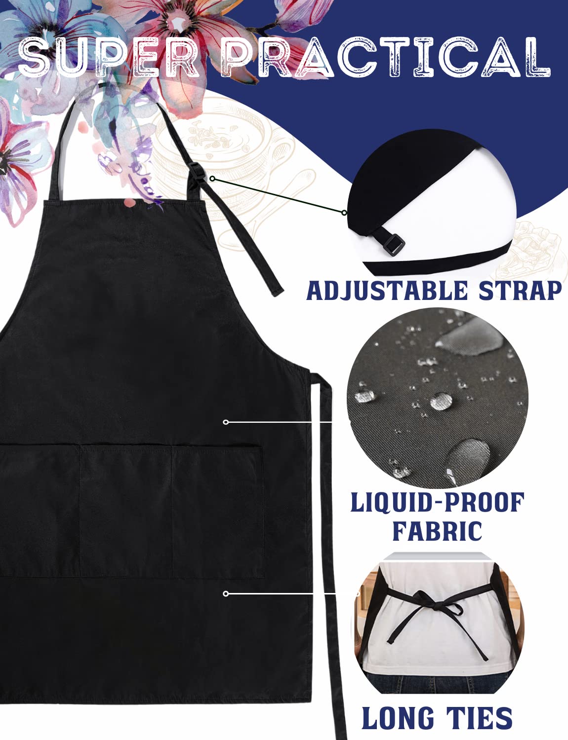 InnoBeta Retirement Gifts for Women/Men, Retirement Apron with Pockets and Adjustable Neck Strap, Retired Gifts - Officially Retired