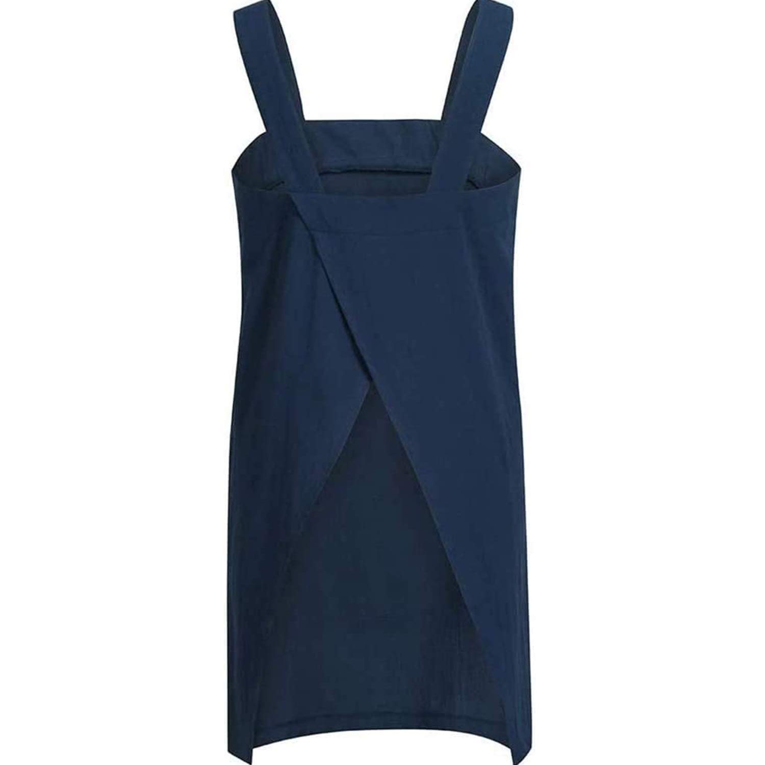 Women's Cross Back Pinafore Apron with Large Pockets Home Kitchen, Restaurant, Coffee house,Cooking Gardening Works