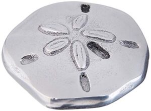 mariposa sand dollar napkin weight, one size, silver