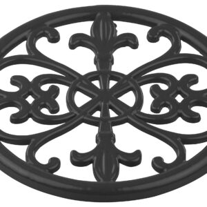 Home Basics Cast Iron Fleur De Lis Trivet