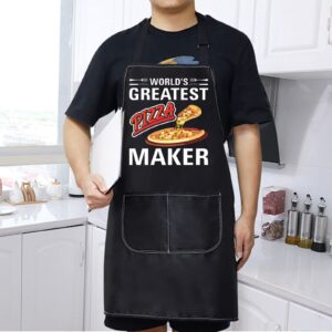 WZMPA Pizza Lover Adjustable Apron With Pocket Pizza Chef Gifts World's Greatest Pizza Maker Apron For Men Women (Pizza Maker apron)