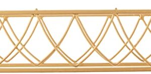 Boston International - BID176 Boston International Arch Design Guest Towel Napkin Holder Caddy, 9 x 5.25-Inches, Matte Gold