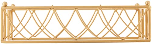 Boston International - BID176 Boston International Arch Design Guest Towel Napkin Holder Caddy, 9 x 5.25-Inches, Matte Gold