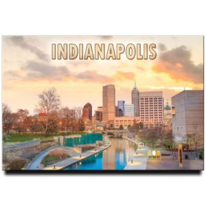 indianapolis fridge magnet indiana travel souvenir circle city