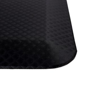 FLEXISPOT Standing Desk Mat 20 in x 39 in Non-Slip Comfort Pad Kitchen Floor Mat Cushioned 3/4" Anti-Fatigue Mats for Standup Desks Kitchens Garages, Black