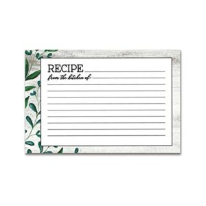 shannon road gifts 4 x 6-inch cardstock lined recipe cards, 36-count, vintage kitchen