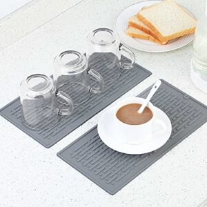 LIMNUO Silicone Dish Drying Mat Easy Clean Dishwasher ,Non-Slip,Safe Heat Resistant Trivet