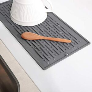 LIMNUO Silicone Dish Drying Mat Easy Clean Dishwasher ,Non-Slip,Safe Heat Resistant Trivet