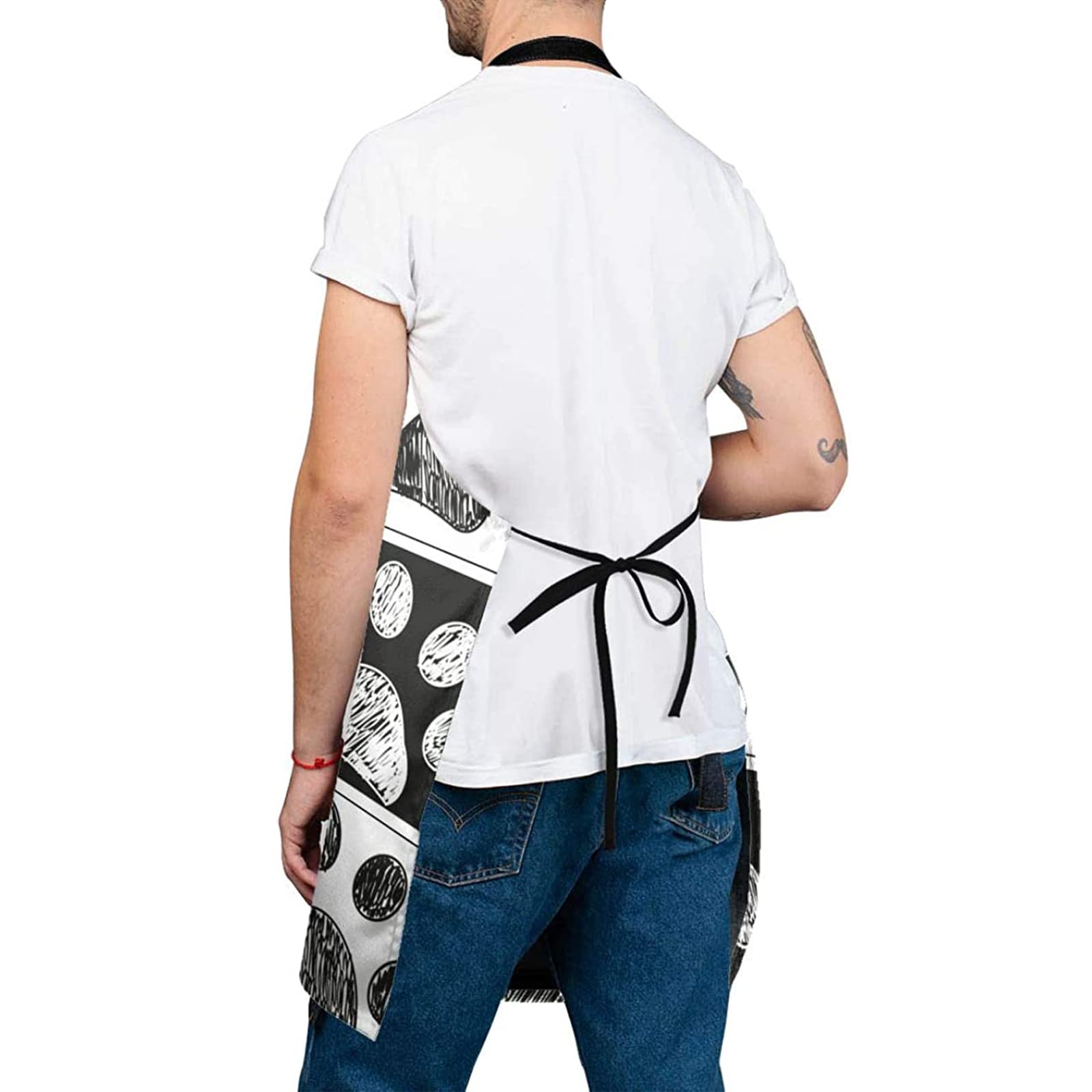 Waldeal Funny Cooking Kitchen Apron for Men Chef Women Dog Groomer With 2 Pockets