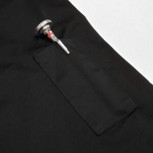 ChefsCloset Personalized  Black Embroidered Chef Coat/Jacket - Unisex - Large