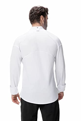 Chef Works Men's Tulum Chef Coat, White, X-Large