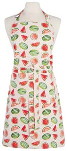 now designs chef apron, w28 x l32in, watermelon