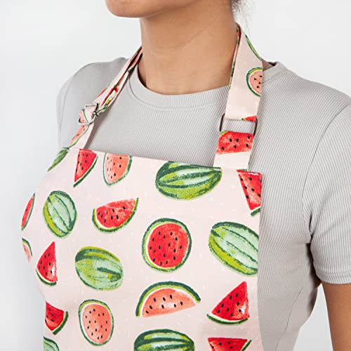 Now Designs Chef Apron, W28 x L32in, Watermelon