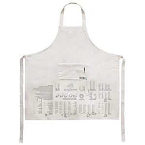 suck uk | cooking guide apron | aprons for women with pockets | white apron & chef apron | 100% cotton apron | kitchen accessories | cooking apron & kitchen apron | cooking gifts & kitchen gifts