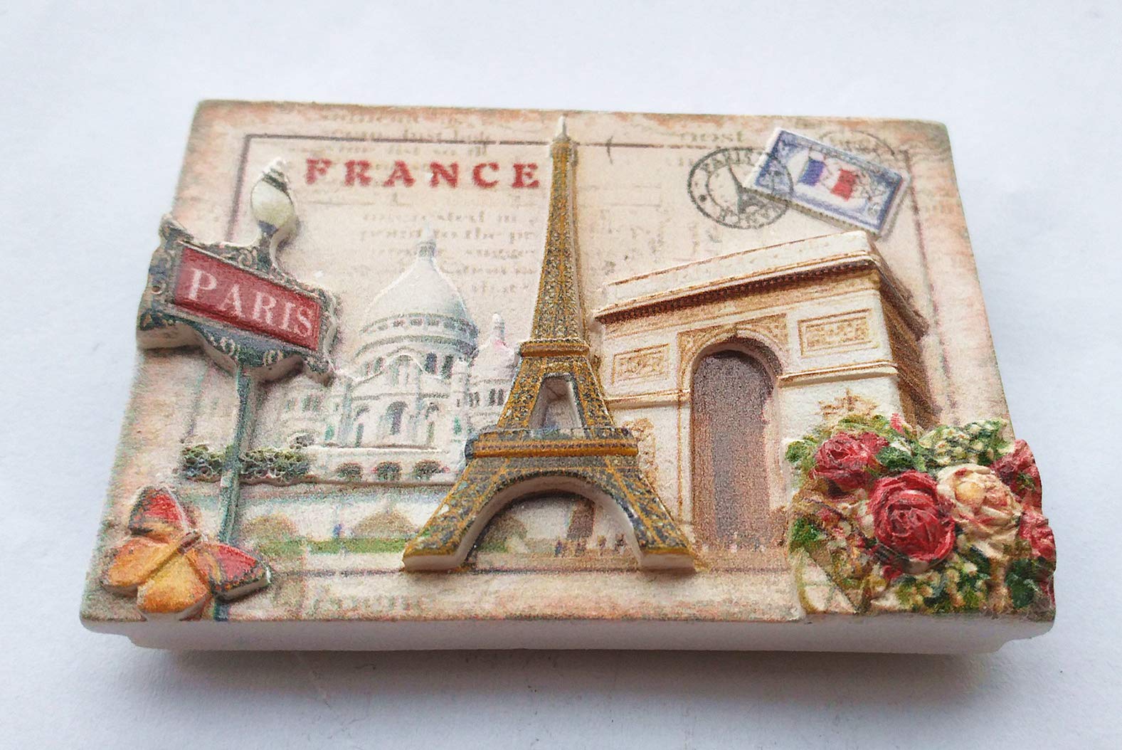 Paris France 3D Fridge Magnet Souvenir Gift,Home & Kitchen Decoration Magnetic Sticker Paris France Refrigerator Magnet Collection