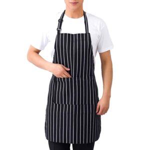 iFly US Kitchen Aprons for Men Women Chefs Adjustable Bib Aprons with Big Pockets