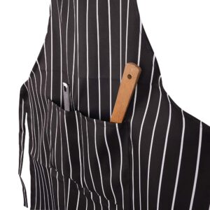 iFly US Kitchen Aprons for Men Women Chefs Adjustable Bib Aprons with Big Pockets